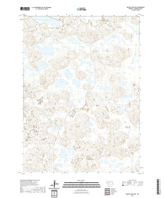 USGS US Topo 7.5-minute map for Krause Lake East NE 2021 – American Map ...
