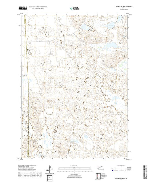 USGS US Topo 7.5-minute map for Krause Lake West NE 2021 – American Map ...