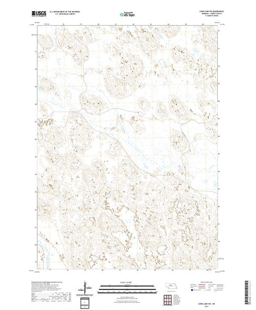 USGS US Topo 7.5-minute map for Long Lake SW NE 2021 – American Map Store