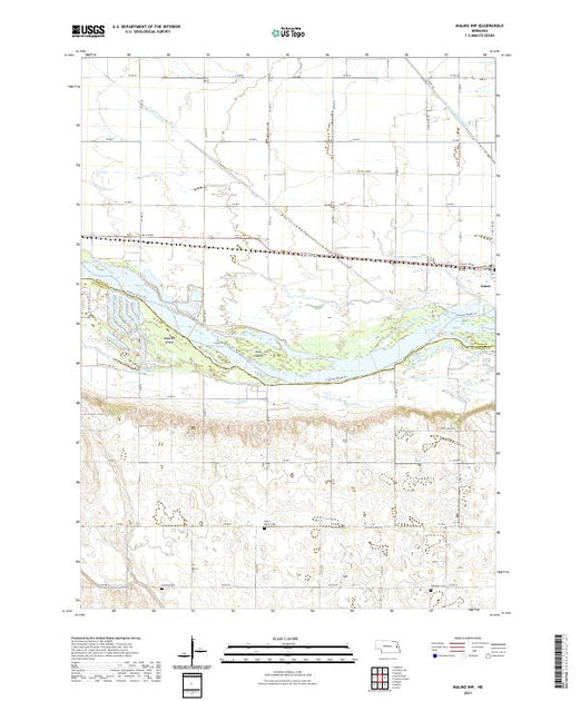 USGS US Topo 7.5-minute map for Malmo NW NE 2021 – American Map Store