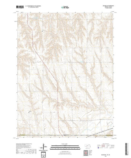USGS US Topo 7.5-minute map for McCook SE NEKS 2021 – American Map Store
