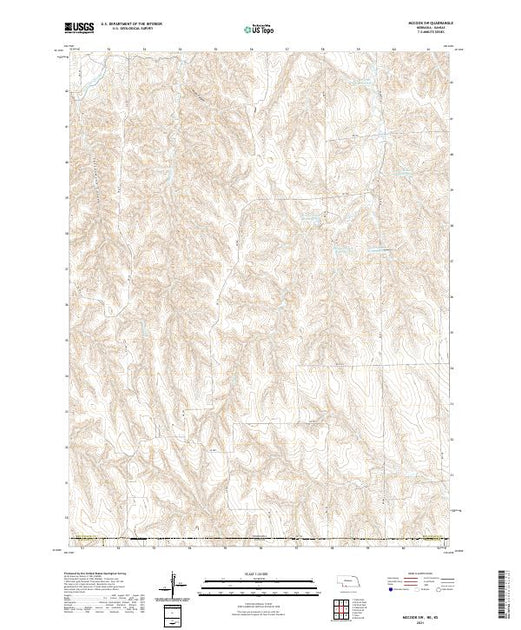 USGS US Topo 7.5-minute map for McCook SW NEKS 2021 – American Map Store