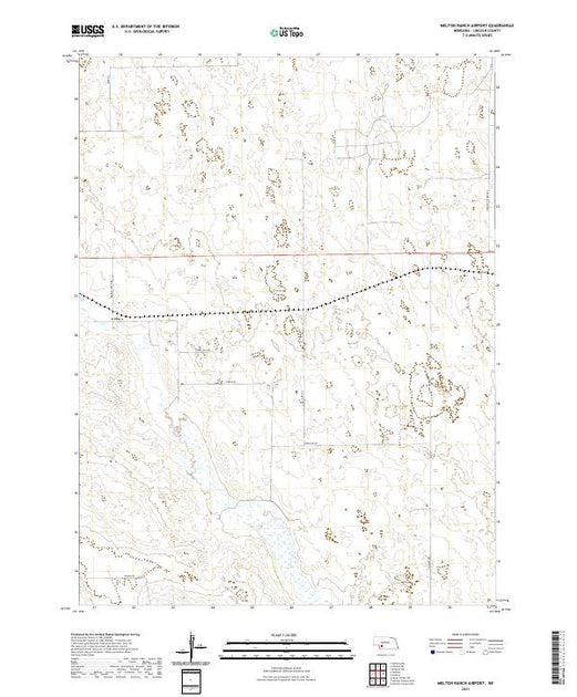 USGS US Topo 7.5-minute map for Melton Ranch Airport NE 2021 – American ...