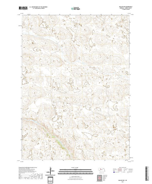 USGS US Topo 7.5-minute map for Mullen NW NE 2021 – American Map Store