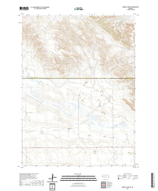 USGS US Topo 7.5-minute map for Murray Lake NE NE 2021 – American Map Store