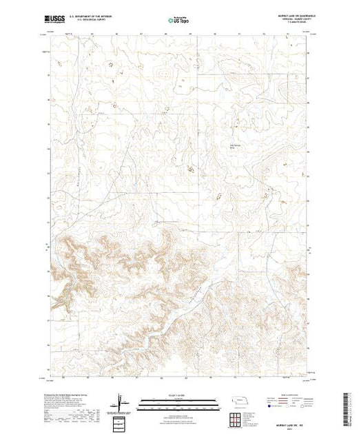 USGS US Topo 7.5-minute map for Murray Lake SW NE 2021 – American Map Store
