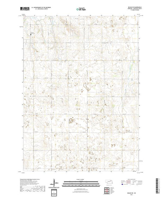 USGS US Topo 7.5-minute map for Neligh SW NE 2021 – American Map Store
