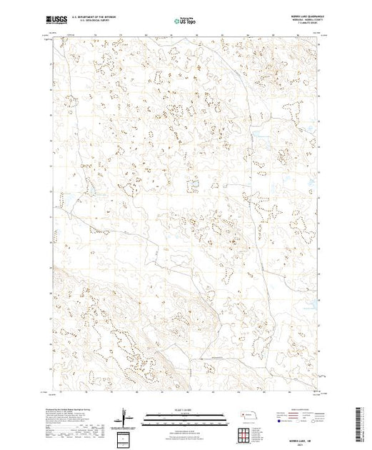 USGS US Topo 7.5-minute map for Norris Lake NE 2021 – American Map Store