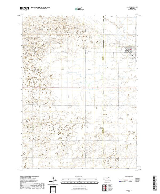 USGS US Topo 7.5-minute map for Palmer NE 2021 – American Map Store