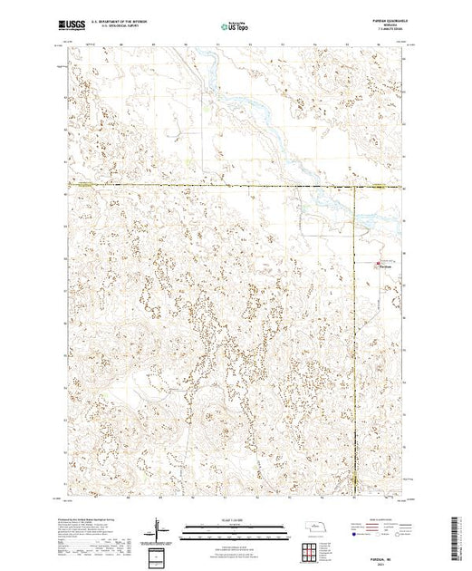 USGS US Topo 7.5-minute map for Purdum NE 2021 – American Map Store