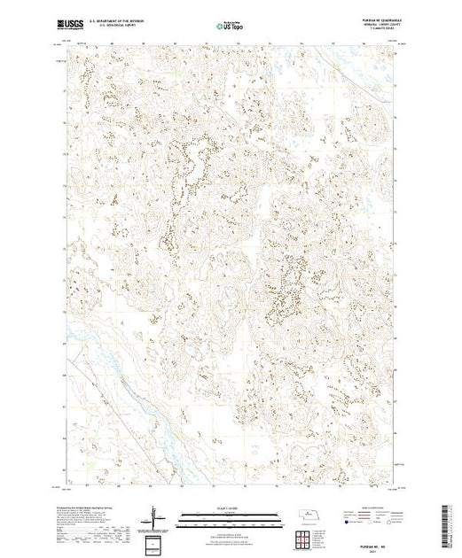 USGS US Topo 7.5-minute map for Purdum NE NE 2021 – American Map Store