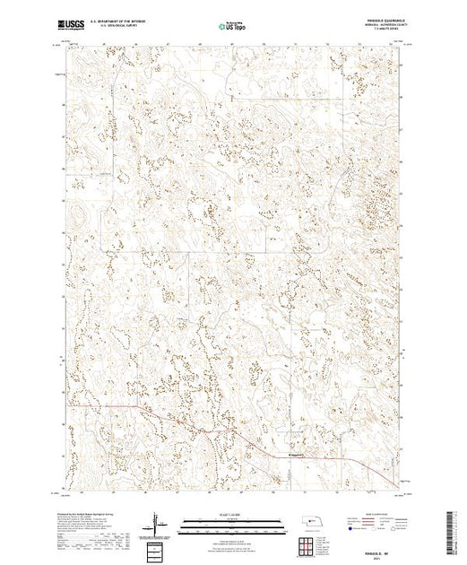 USGS US Topo 7.5-minute map for Ringgold NE 2021 – American Map Store