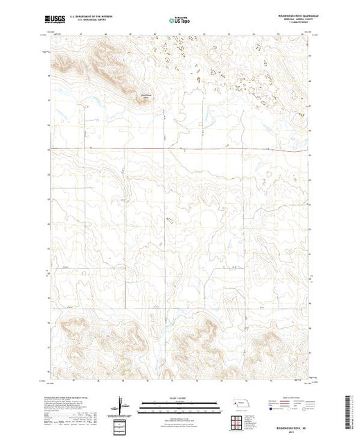USGS US Topo 7.5-minute map for Roundhouse Rock NE 2021 – American Map ...