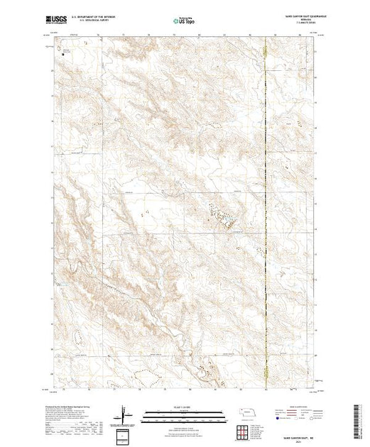 USGS US Topo 7.5-minute map for Sand Canyon East NE 2021 – American Map ...