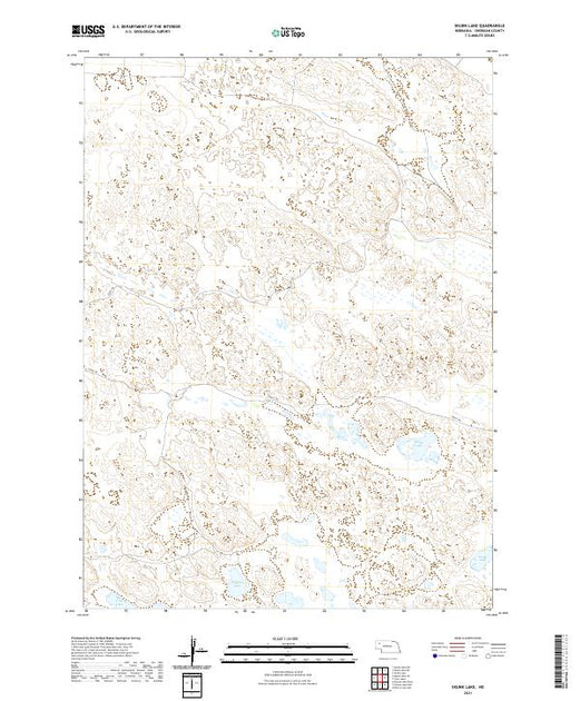 USGS US Topo 7.5-minute map for Skunk Lake NE 2021 – American Map Store