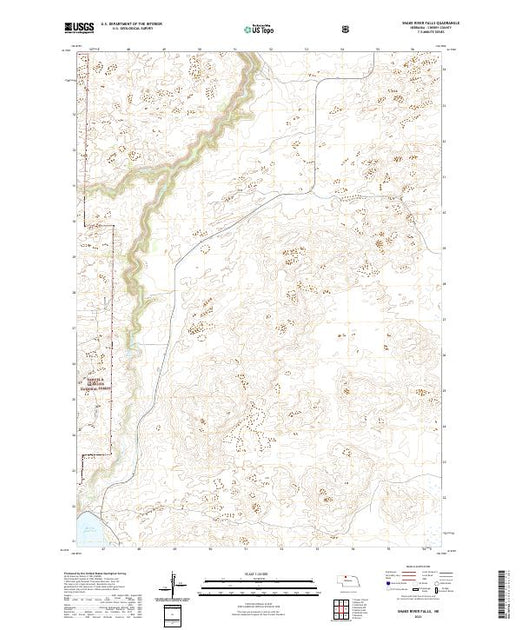 USGS US Topo 7.5-minute map for Snake River Falls NE 2021 – American ...