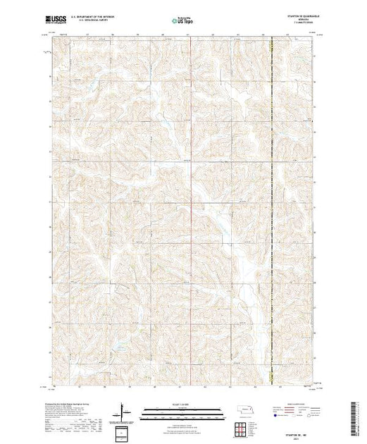 USGS US Topo 7.5-minute map for Stanton SE NE 2021 – American Map Store