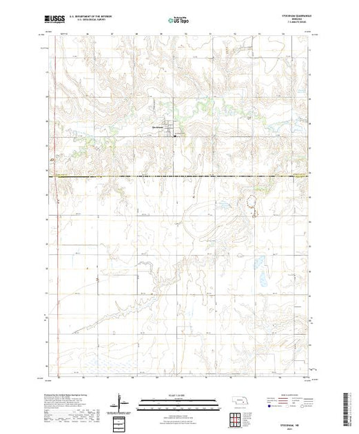 USGS US Topo 7.5-minute map for Stockham NE 2021 – American Map Store