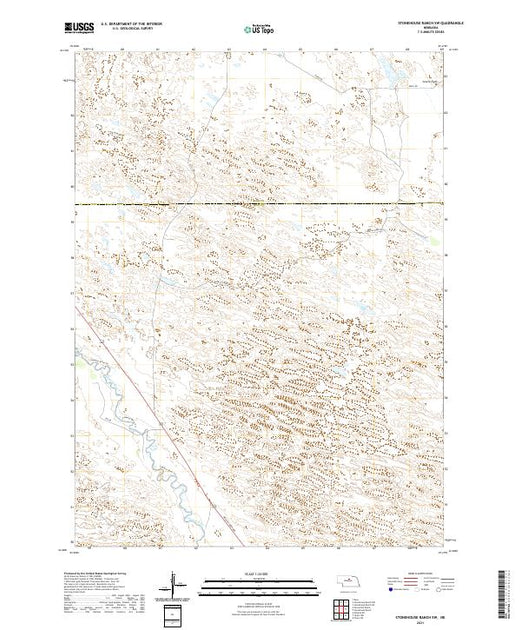 USGS US Topo 7.5-minute map for Stonehouse Ranch SW NE 2021 – American ...
