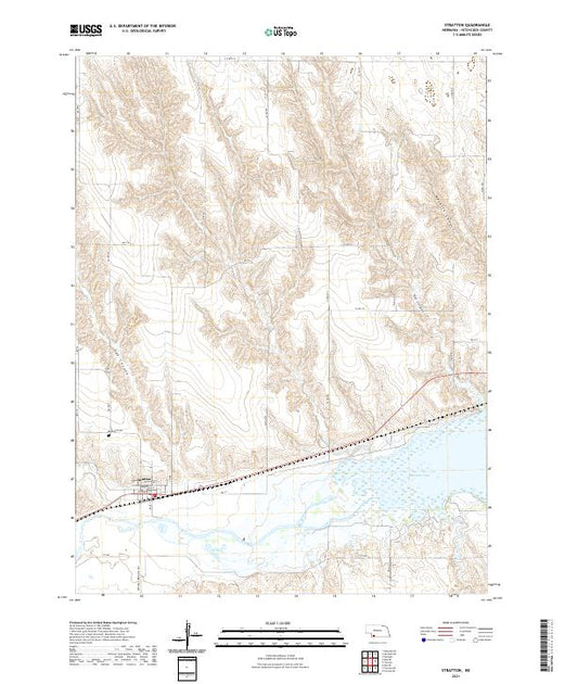 USGS US Topo 7.5-minute map for Stratton NE 2021 – American Map Store