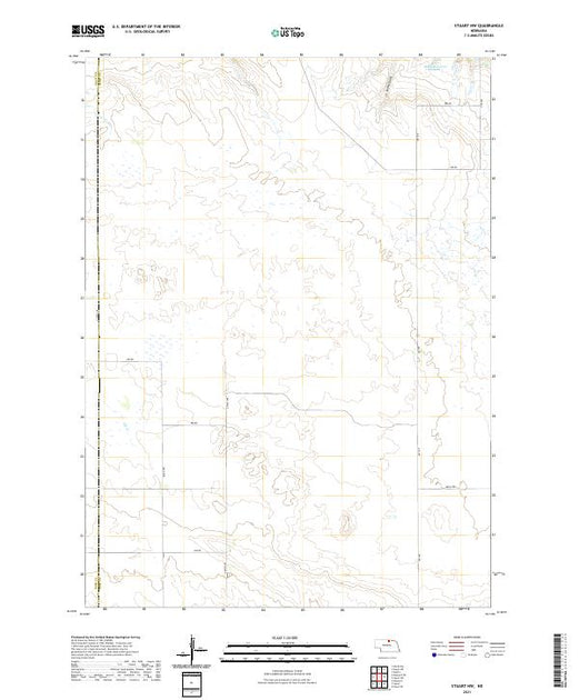 USGS US Topo 7.5-minute map for Stuart NW NE 2021 – American Map Store