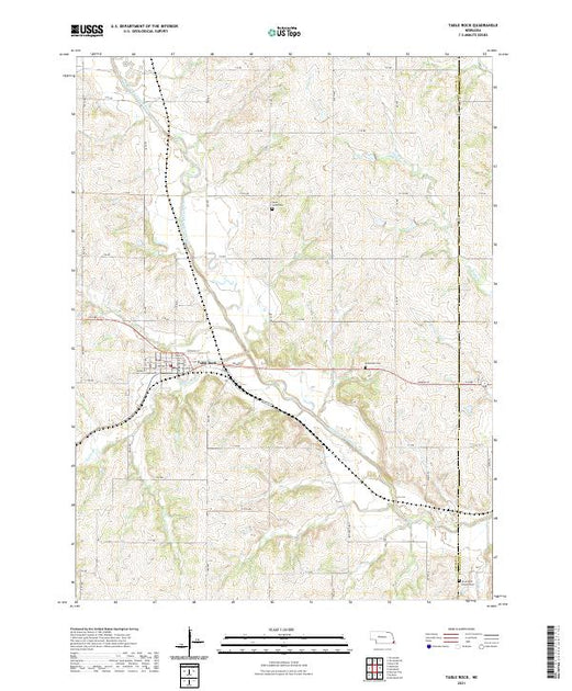 USGS US Topo 7.5-minute map for Table Rock NE 2021 – American Map Store