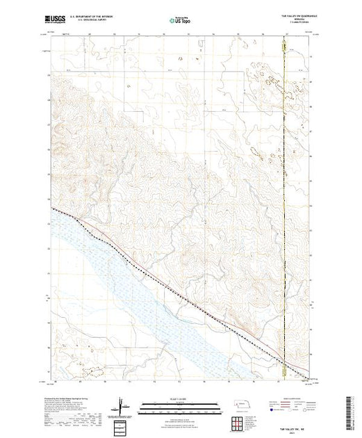 USGS US Topo 7.5-minute map for Tar Valley SW NE 2021 – American Map Store