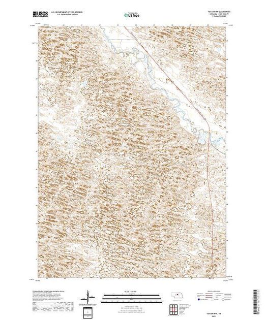 USGS US Topo 7.5-minute map for Taylor NW NE 2021 – American Map Store