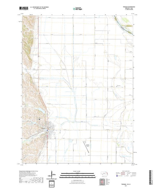 USGS US Topo 7.5-minute map for Tekamah NEIA 2021 – American Map Store