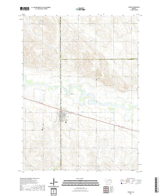 USGS US Topo 7.5-minute map for Tilden NE 2021 – American Map Store