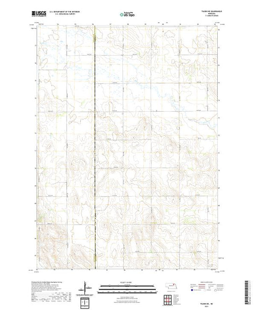 USGS US Topo 7.5-minute map for Tilden NE NE 2021 – American Map Store