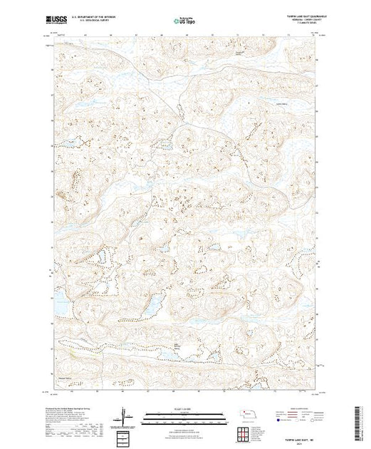 USGS US Topo 7.5-minute map for Turpin Lake East NE 2021 – American Map ...