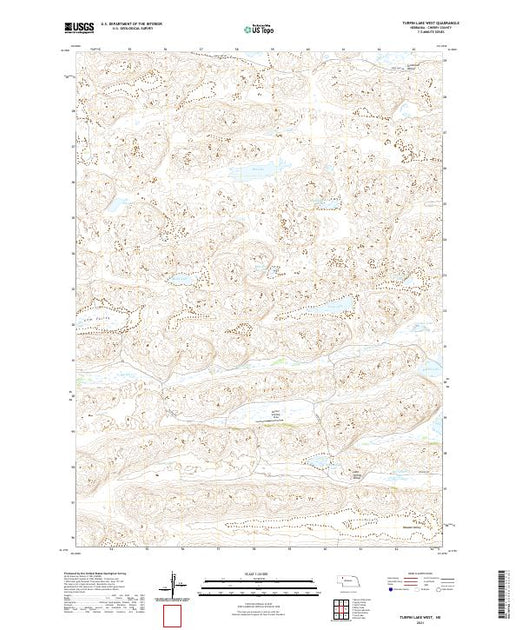 USGS US Topo 7.5-minute map for Turpin Lake West NE 2021 – American Map ...