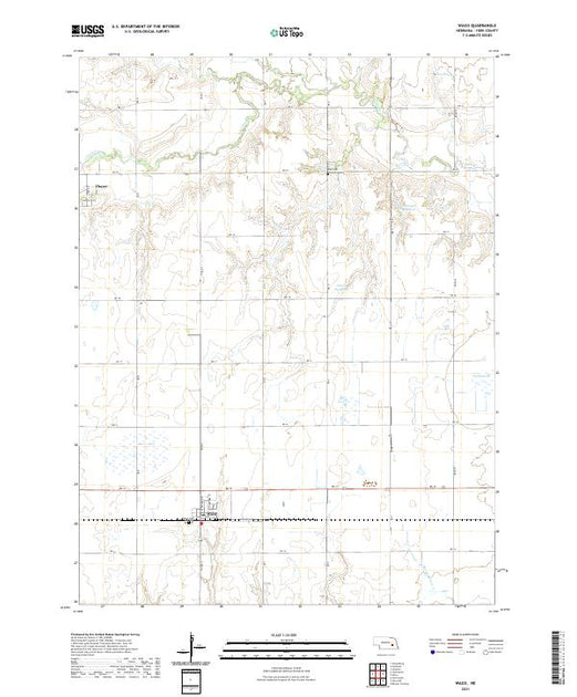 USGS US Topo 7.5-minute map for Waco NE 2021 – American Map Store