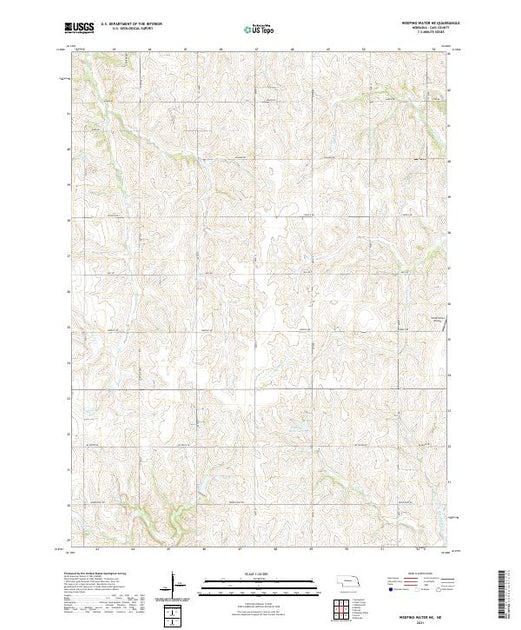 USGS US Topo 7.5-minute map for Weeping Water NE NE 2021 – American Map ...