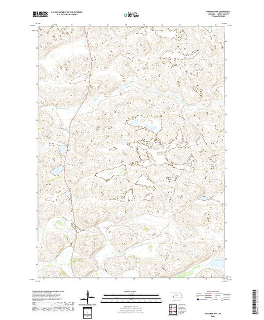USGS US Topo 7.5-minute map for Whitman NW NE 2021 – American Map Store