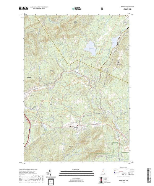 US Topo 7.5-minute map for Bethlehem NH – American Map Store
