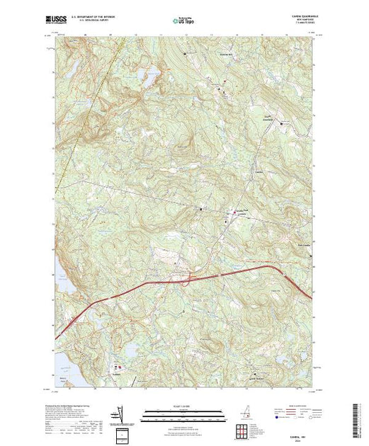 US Topo 7.5-minute map for Candia NH – American Map Store