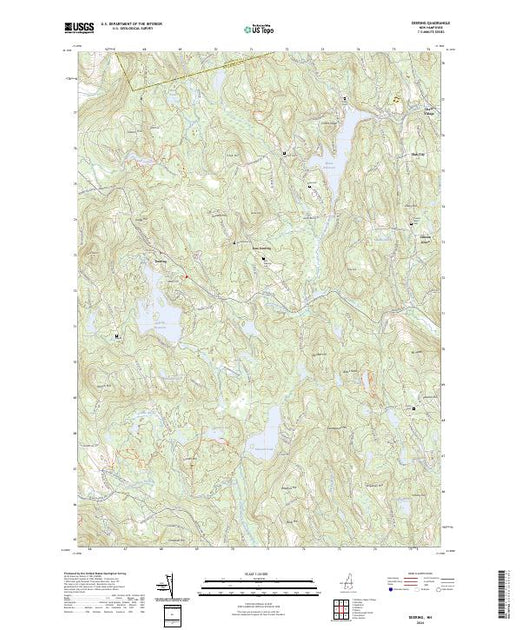US Topo 7.5-minute map for Deering NH – American Map Store