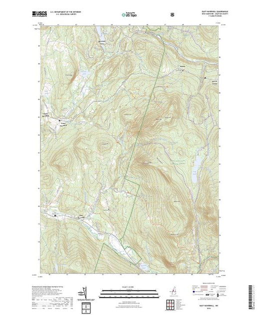 US Topo 7.5-minute map for East Haverhill NH – American Map Store