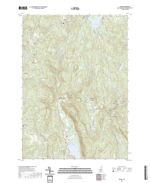 US Topo 7.5-minute map for Gilsum NH – American Map Store
