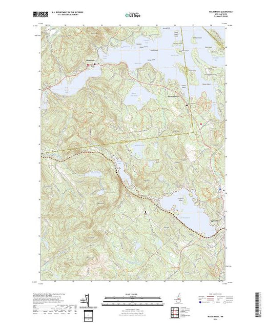 US Topo 7.5-minute map for Holderness NH – American Map Store