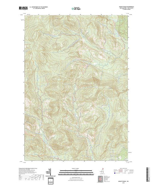 US Topo 7.5-minute map for Mount Pisgah NH – American Map Store