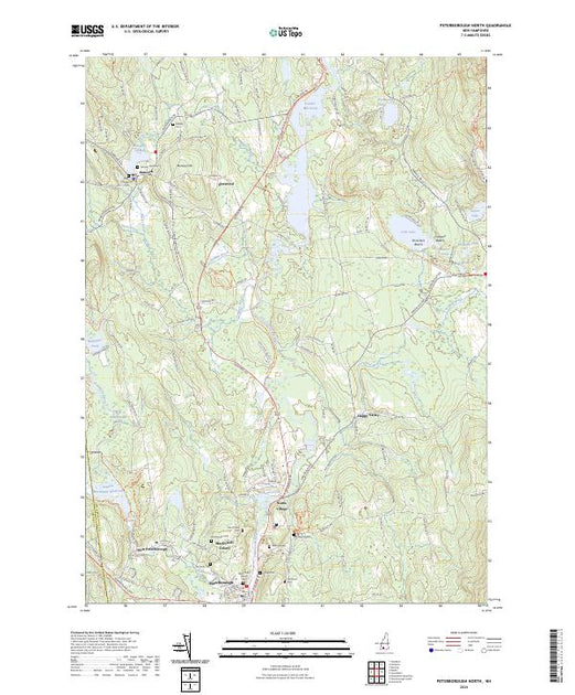 US Topo 7.5-minute map for Peterborough North NH – American Map Store