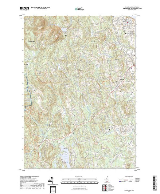 US Topo 7.5-minute map for Pinardville NH – American Map Store