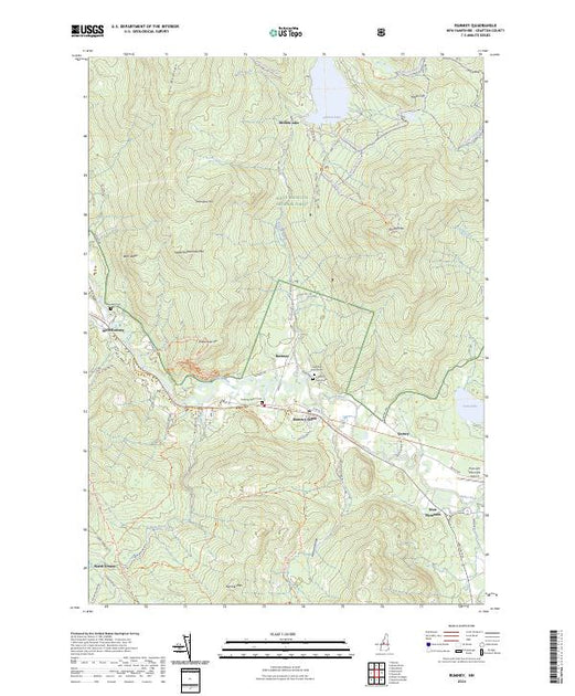 US Topo 7.5-minute map for Rumney NH – American Map Store