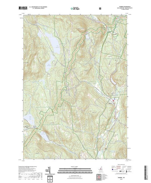 US Topo 7.5-minute map for Warren NH – American Map Store