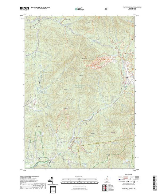 US Topo 7.5-minute map for Waterville Valley NH – American Map Store