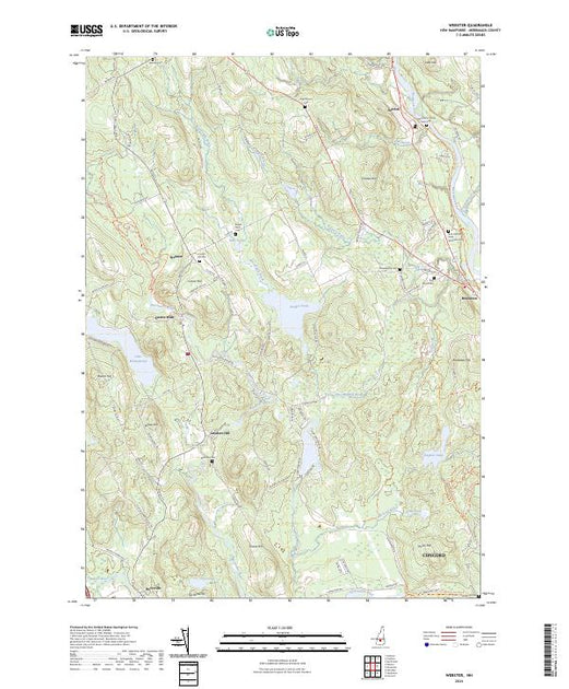 US Topo 7.5-minute map for Webster NH – American Map Store