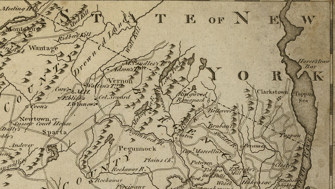 Map of the State of New Jersey, 1795 – American Map Store